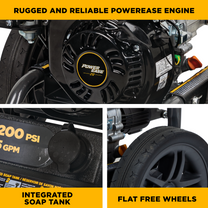 3,200 PSI 2.5 GPM Cold Water Gas Pressure Washer - BE327PX ...
