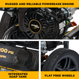 3,400 PSI 2.5 GPM Cold Water Gas Pressure Washer - BE3475PX ...