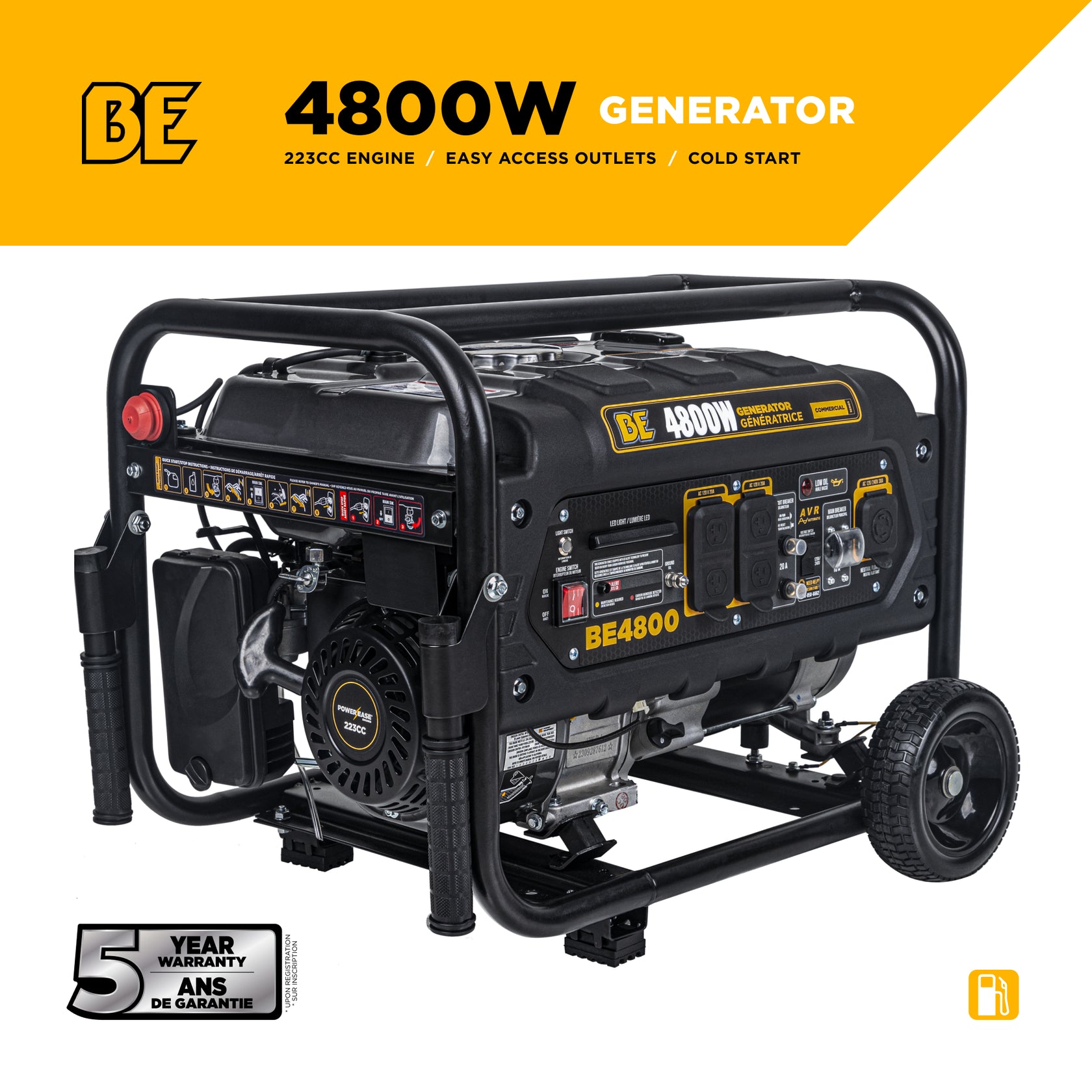 4,800 Watt Generator – BEPowerEquipment